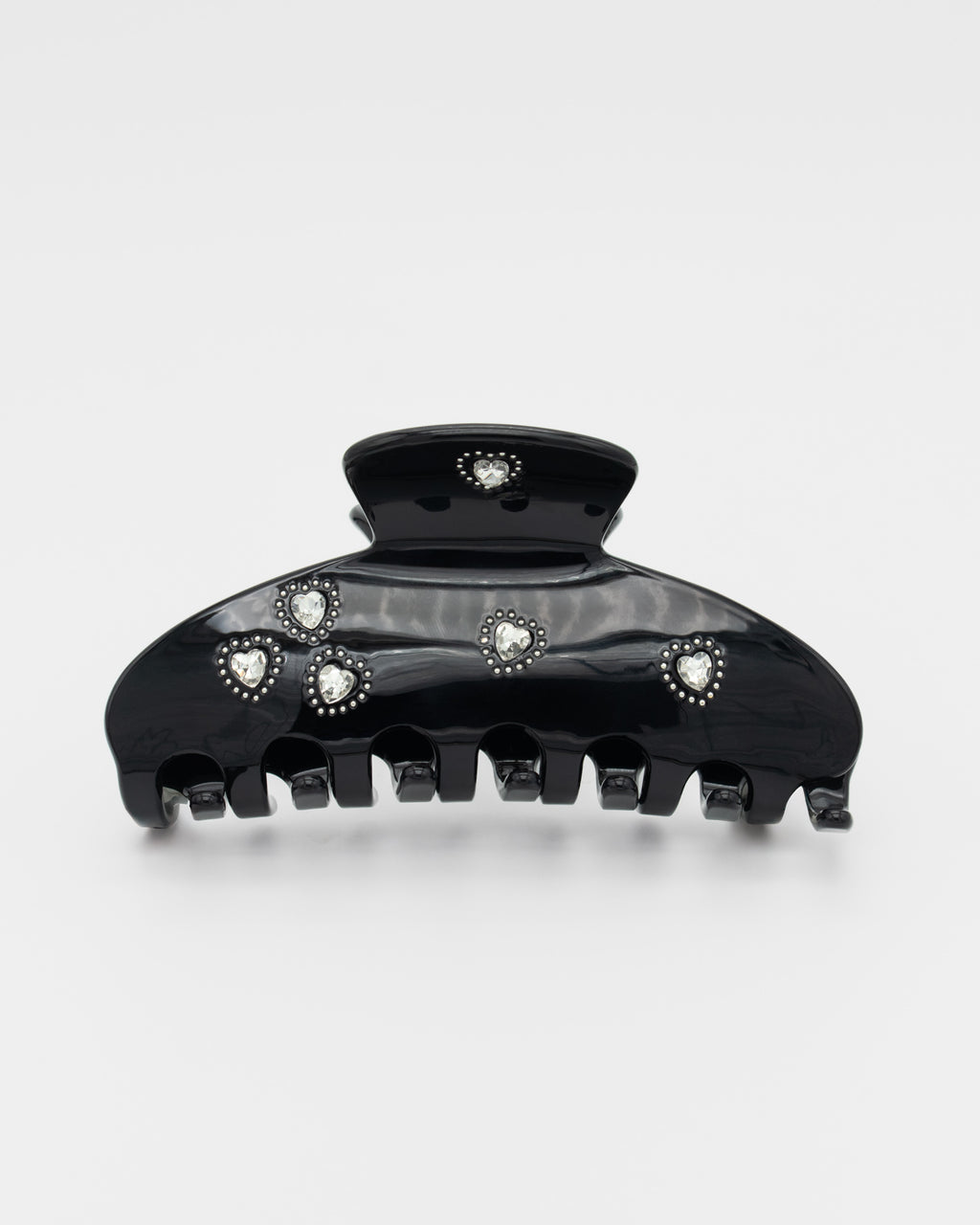 Hjerte Perfect Hårklype Svart – COATED LEMON