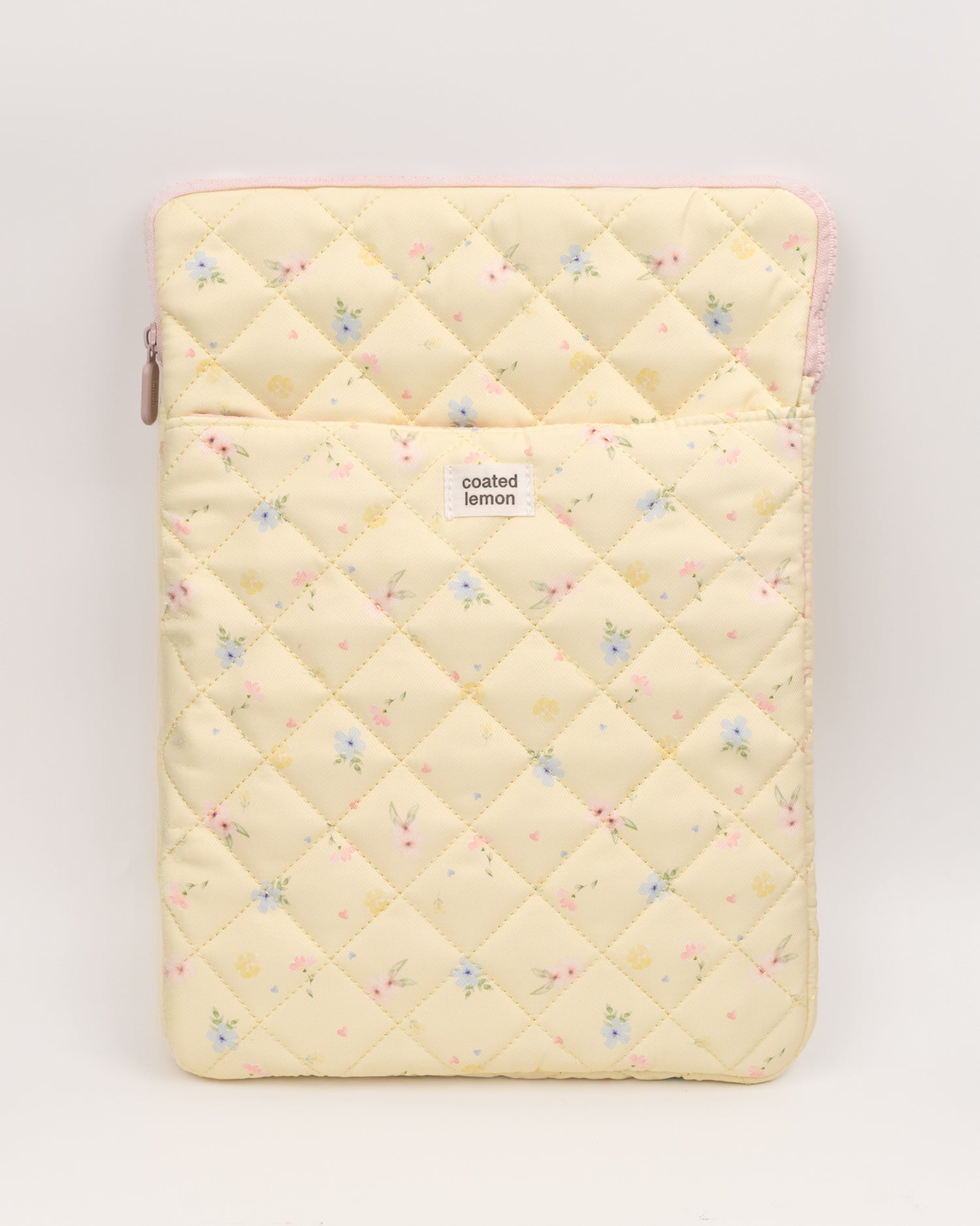 Gul Blomster PC Mappe – COATED LEMON