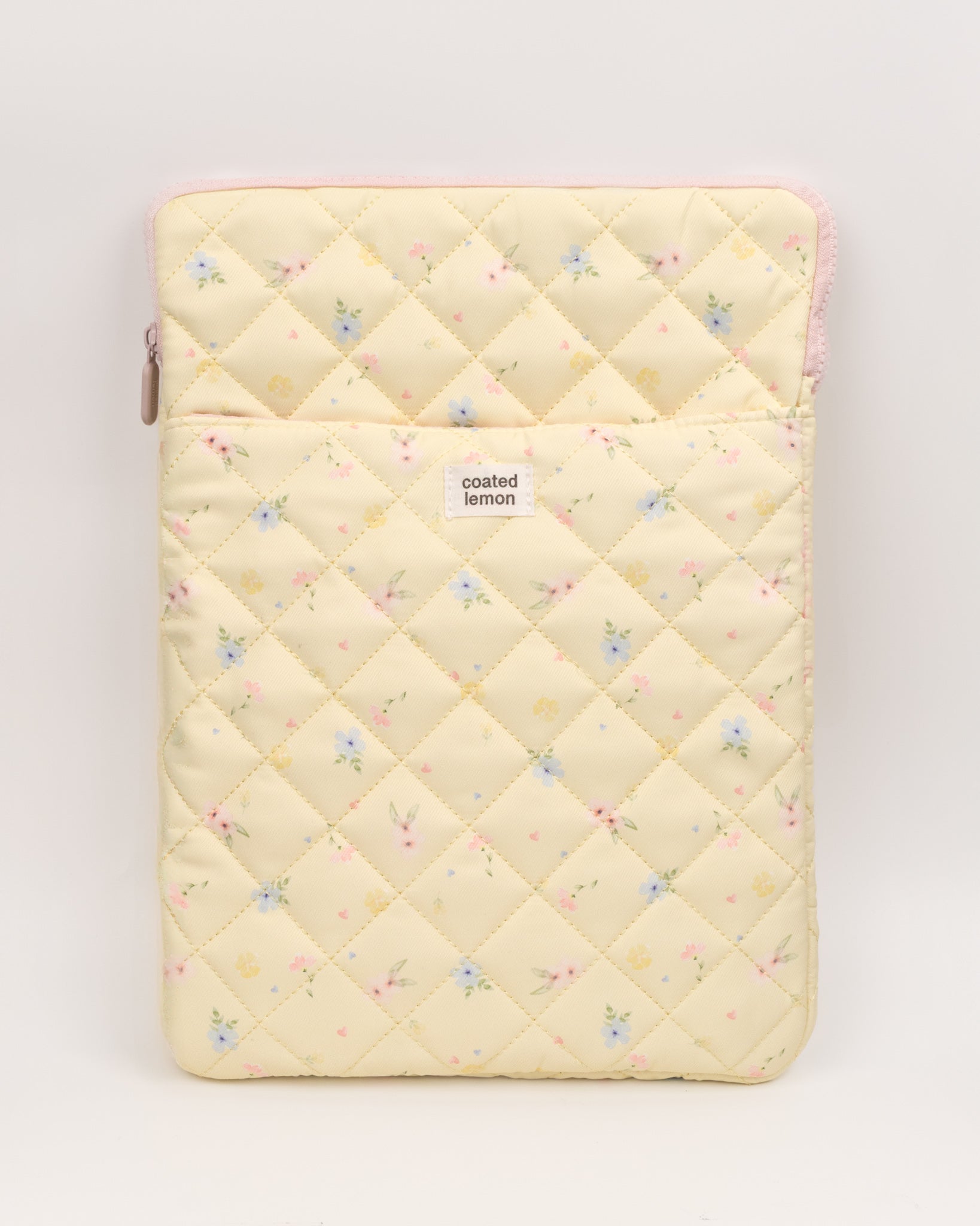 Gul Blomster PC Mappe – COATED LEMON